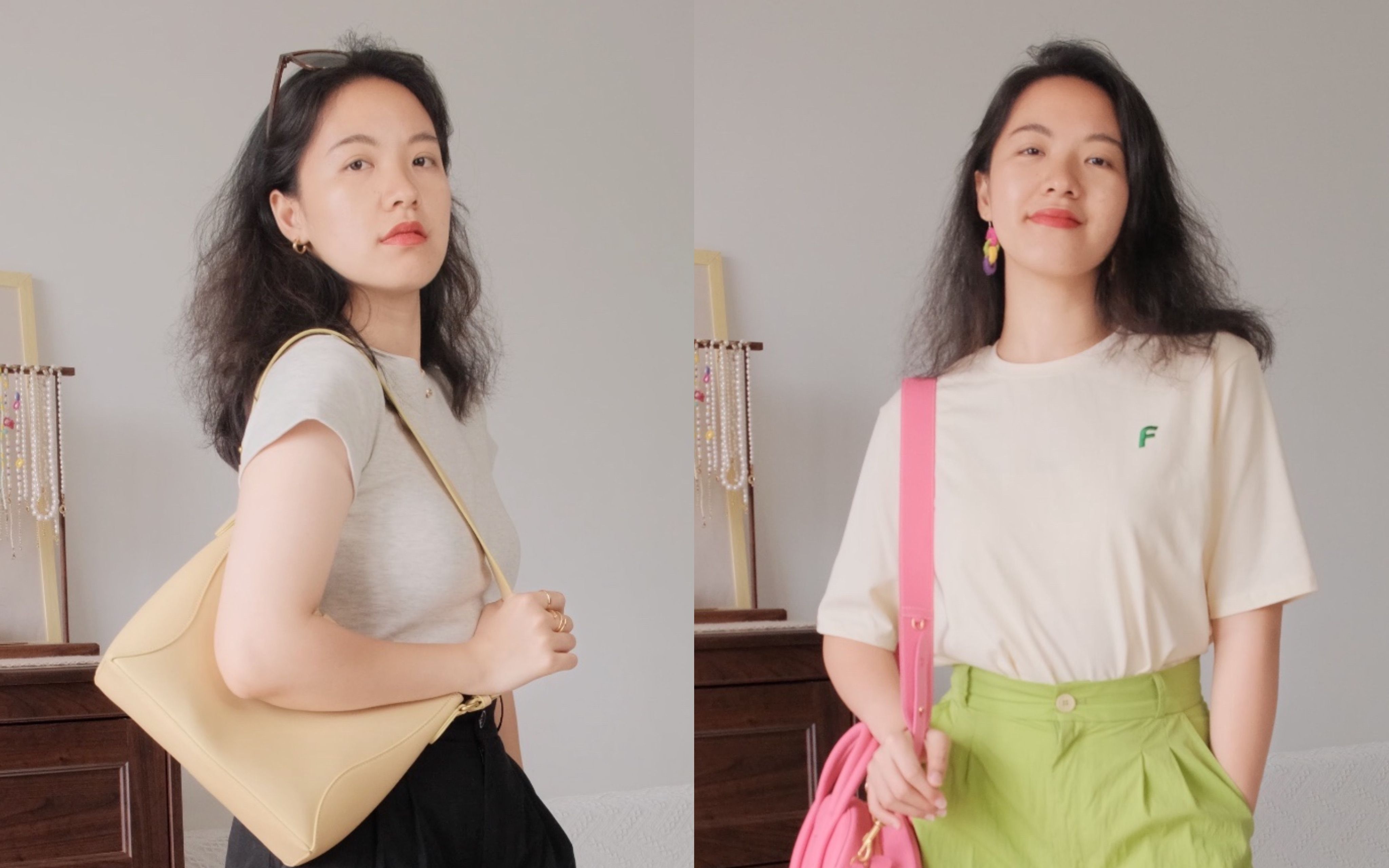 161cm/52kg 色彩穿搭｜基础款也能穿好看！休闲通勤这样穿！ - 哔哩哔哩