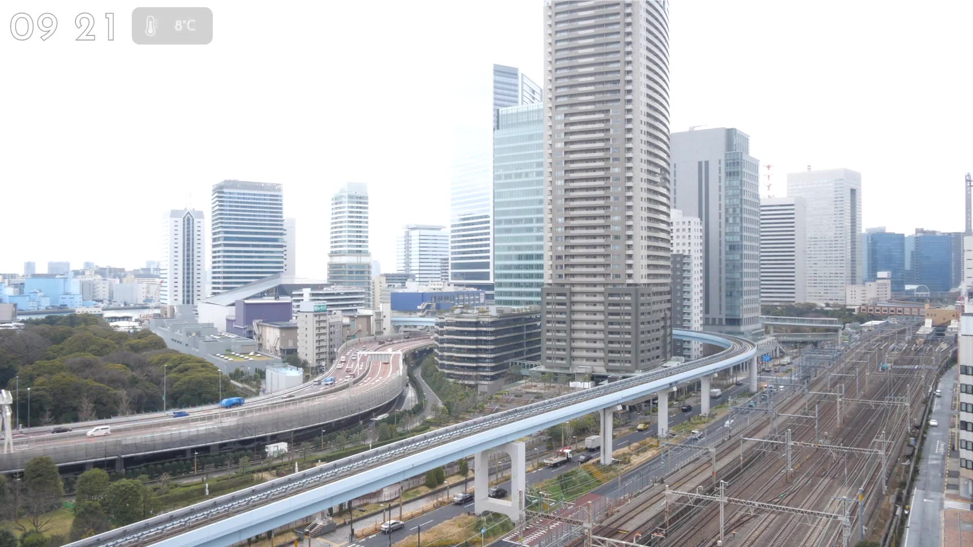 Tokyo Live Camera Ch1 東京 汐留 鉄道 ライブカメラ(2020-3-7 8:19:56-14:20:01)_哔哩哔哩 ...