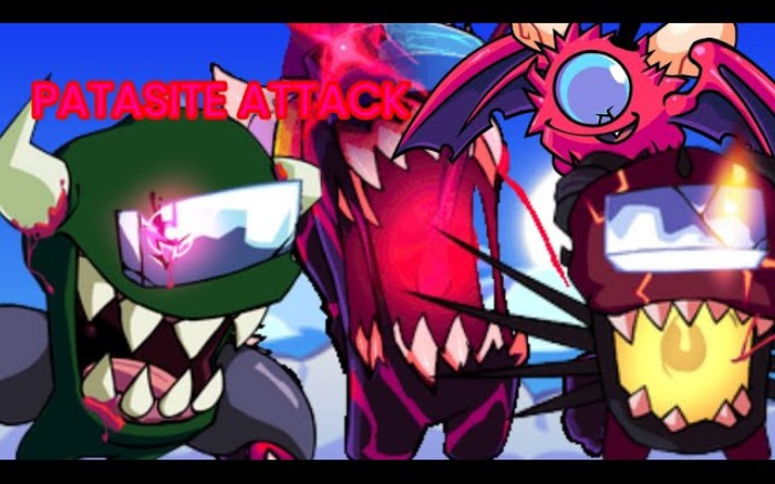 FNF Monotone attack but parasites sings it-SarventeR-SarventeR-哔哩哔哩视频