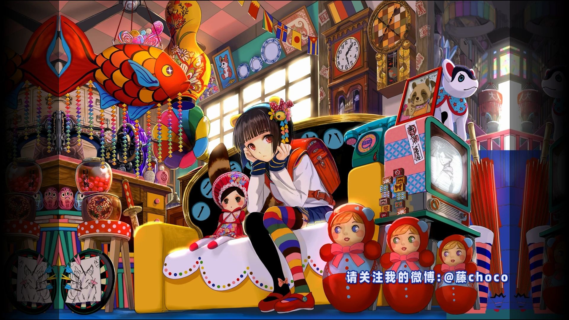 藤choco板绘作画流程记录【2】_哔哩哔哩_bilibili