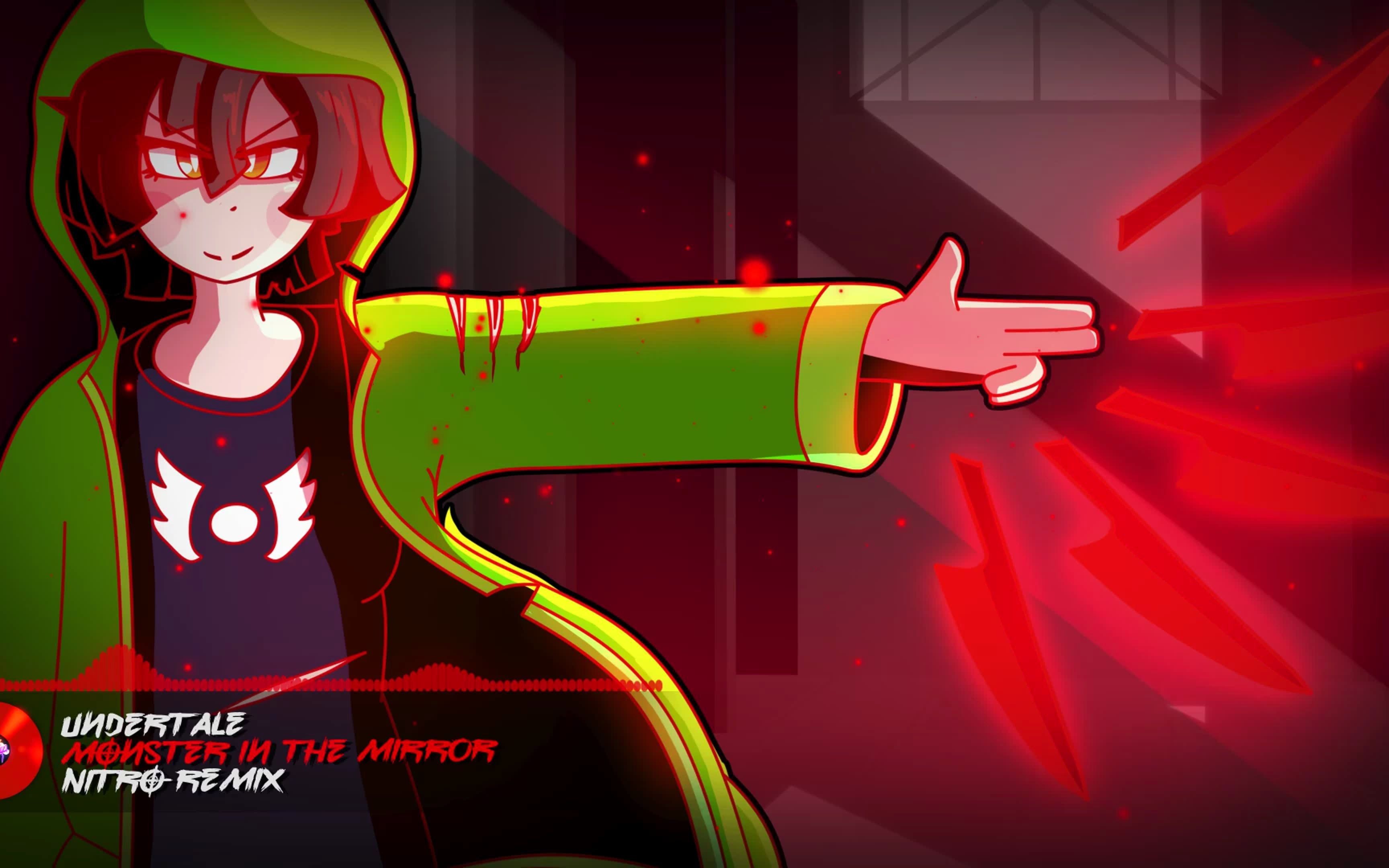 【Undertale音乐】"镜中的怪物" NITRO Remix_哔哩哔哩_bilibili