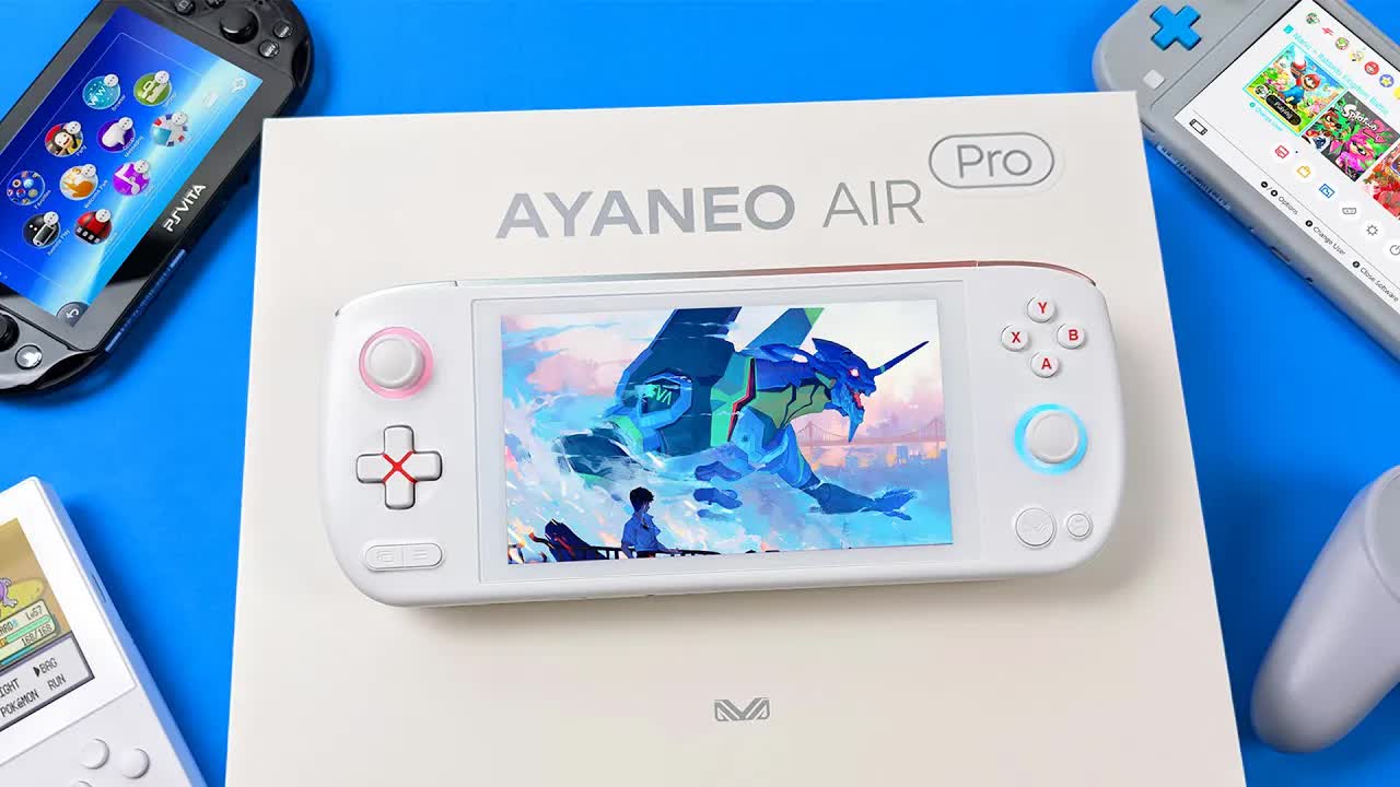 AYA Neo Air PRO Hands On，一款全新的薄而快的OLED AMD手持设备--_哔哩哔哩_bilibili