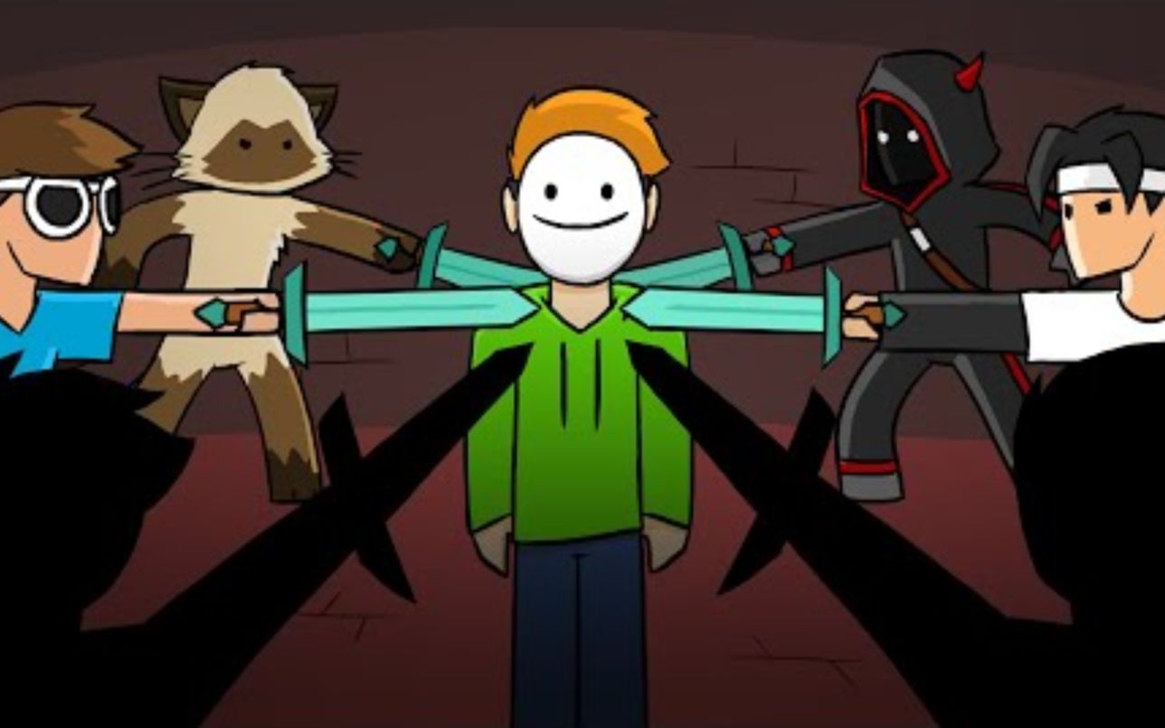 【MCYT动画】Minecraft Manhunt动画 一小时超长版 - 哔哩哔哩