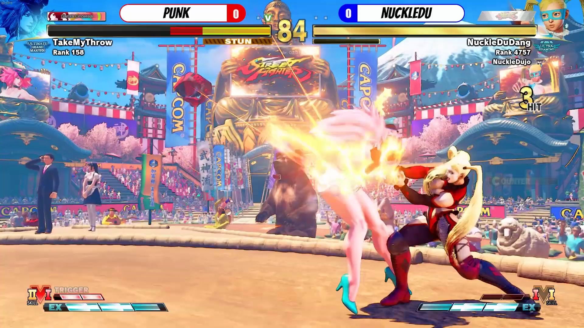 【街霸5】Punk (毒药) VS 那刻度 (奶牛)_哔哩哔哩_bilibili