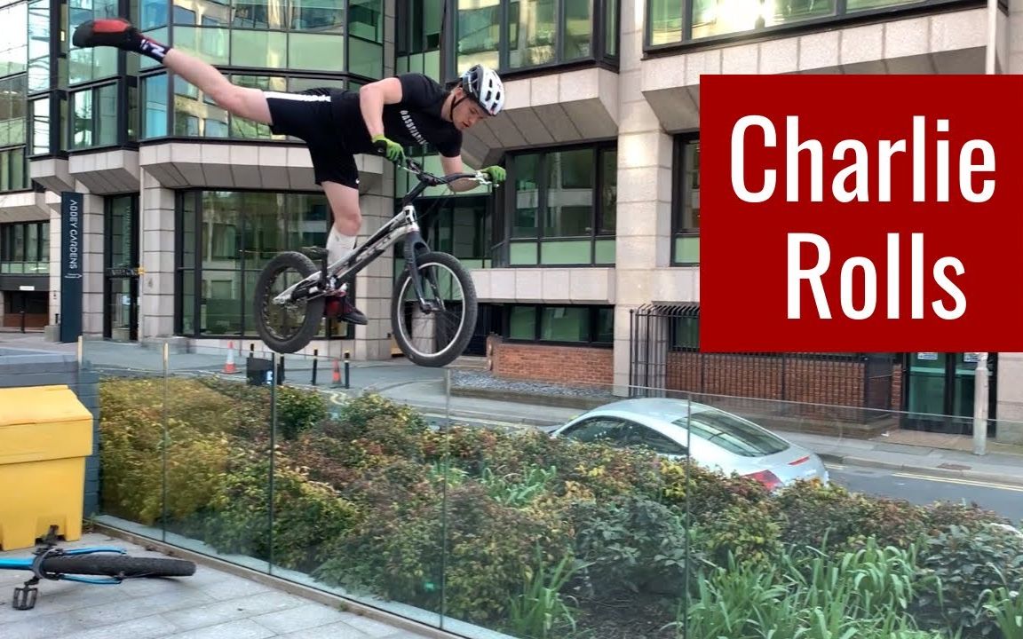 RIDING_ON_GLASS_with_Bike_Trials_World_Champion_-_Charlie_Rolls_哔哩哔哩 ...