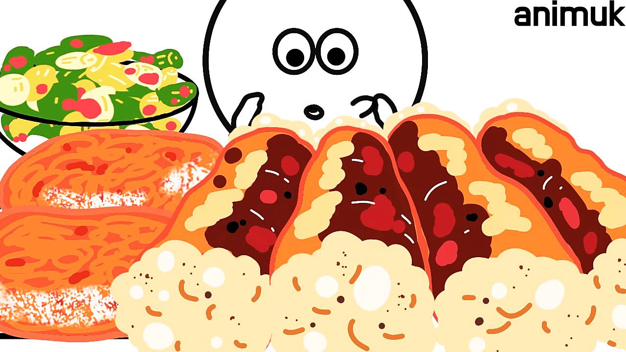 肉汁滿滿的肥腸【治愈减压美食动画】-圆团是吃货animuk-圆团是吃货animuk-哔哩哔哩视频