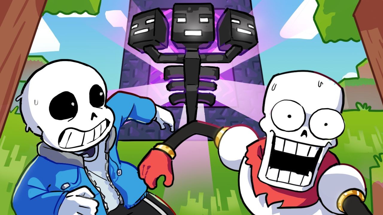 如果Undertale玩Minecraft【传说之下】和【我的世界】动画-CyberLegends动画-CyberLegends动画-哔哩哔哩视频