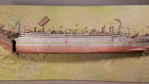 Britannic Wreck Model
