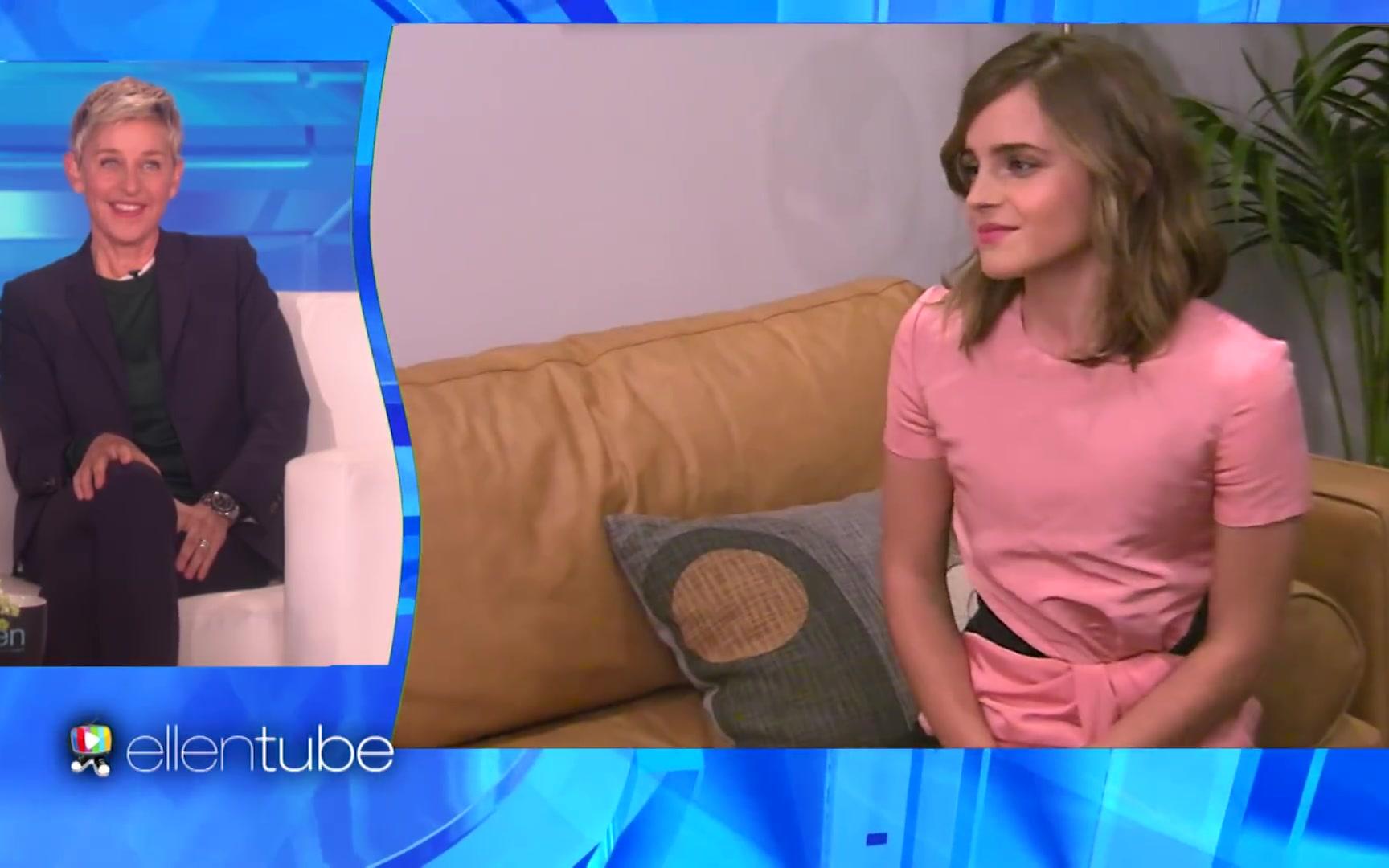 【Unnamed字幕】Ellen in Emma Watson's Ear_哔哩哔哩 (゜-゜)つロ 干杯~-bilibili