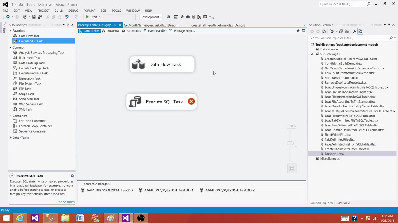 SQL Server Integration Services (SSIS) Tutorial -- 3，稍后补齐_哔哩哔哩_bilibili