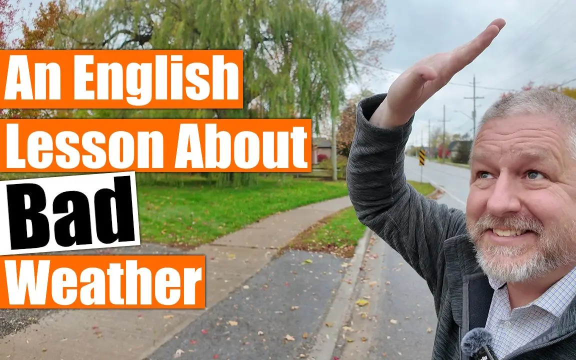 An English Lesson About Bad Weather ☔🌧️💦_哔哩哔哩_bilibili