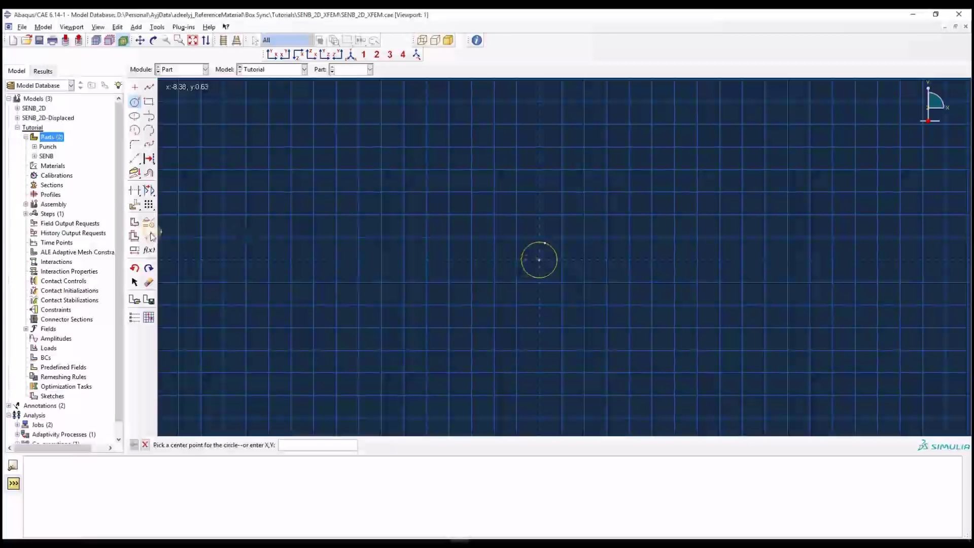 ABAQUS中的SENB的XFEM模拟（三点弯曲试样）XFEM simulation of SENB in ABAQUS (3-Point ...