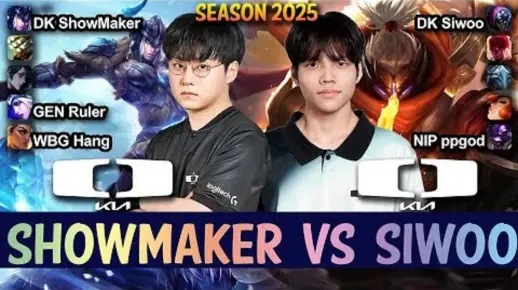 【DK Siwoo贾克斯 vs DK ShowMaker猪女】韩服王者局ob_游戏热门视频