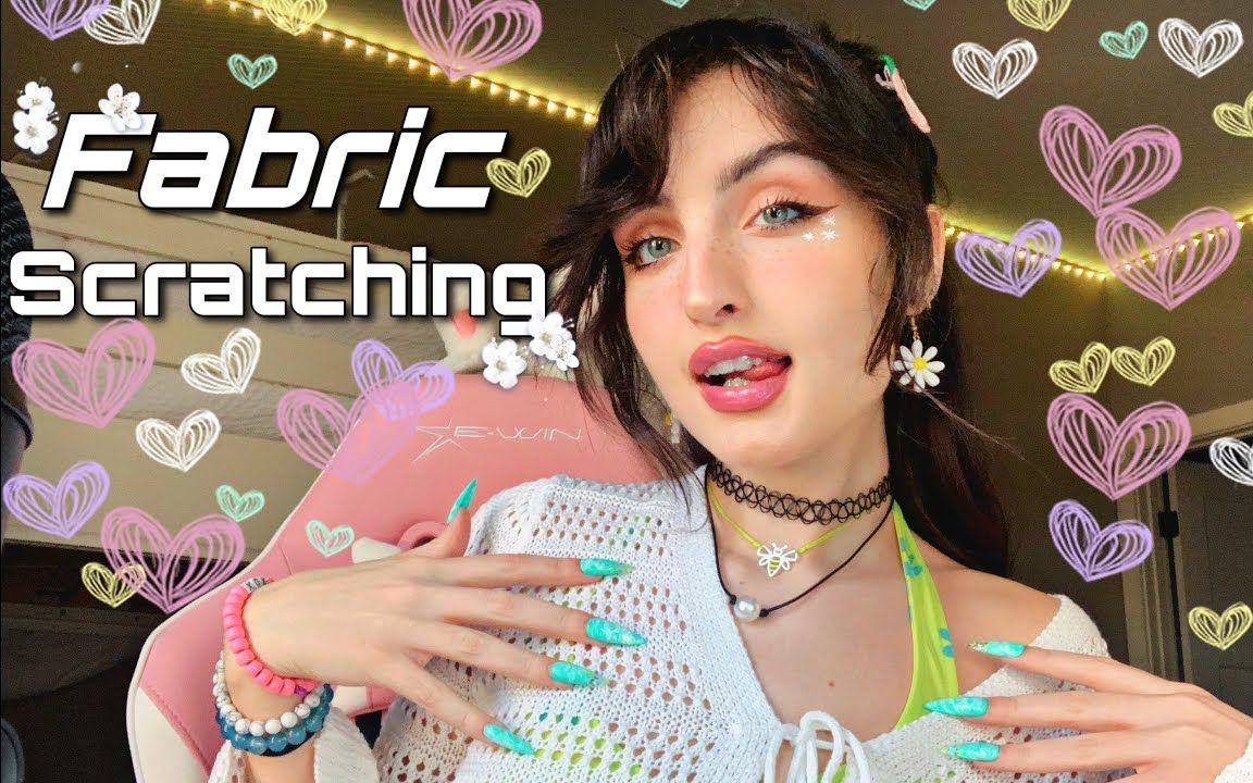 ASMR - Fast & Aggressive Fabric Scratching w_ Collarbone Tapping-属骆驼的人 ...