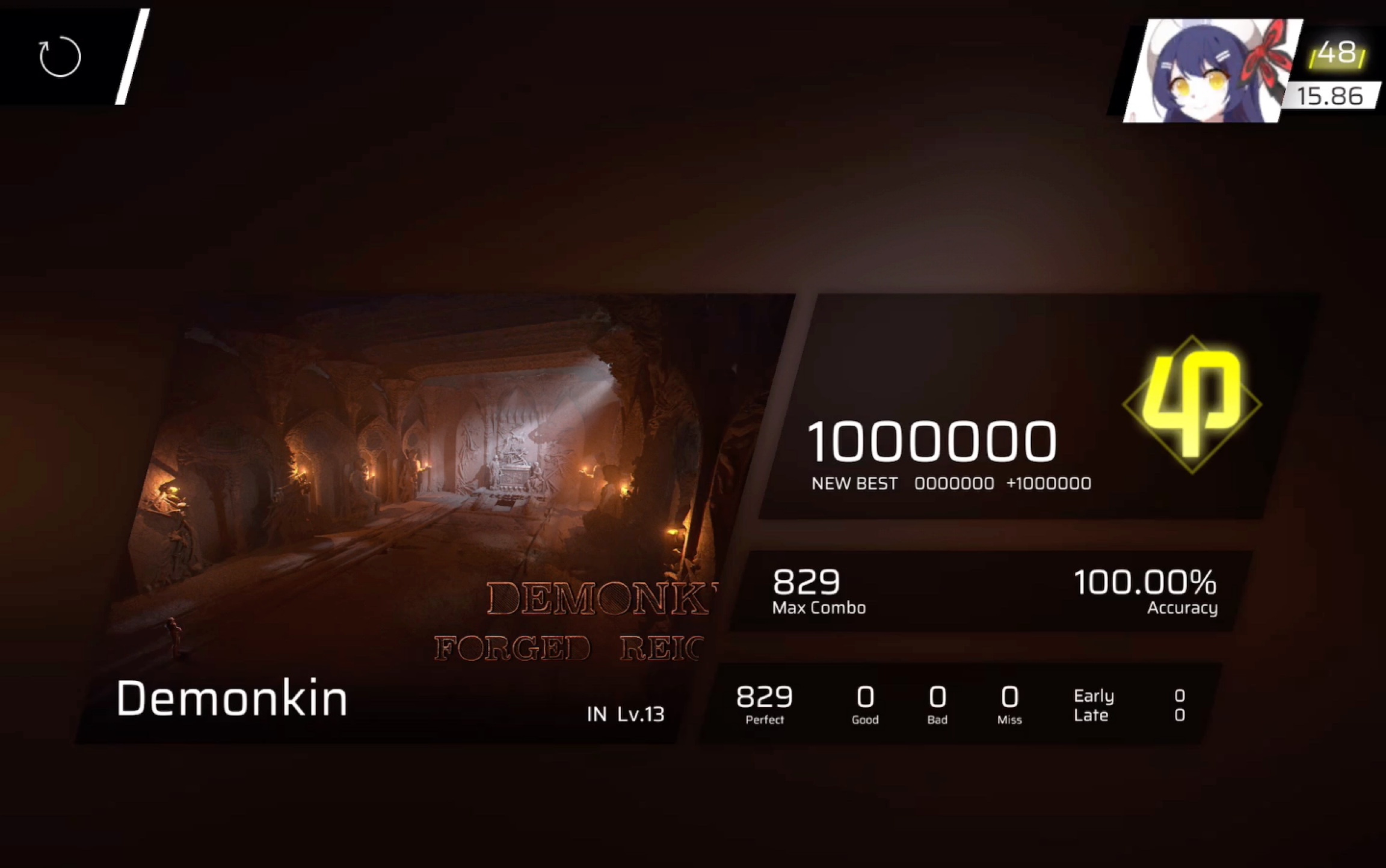 [Phigros 独占曲] Demonkin IN Lv.13 AP 录屏_音游热门视频