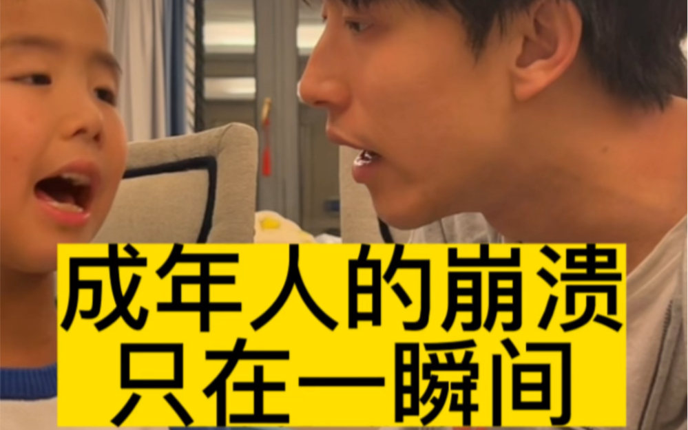 成年人的崩溃 往往只在一瞬间 哔哩哔哩