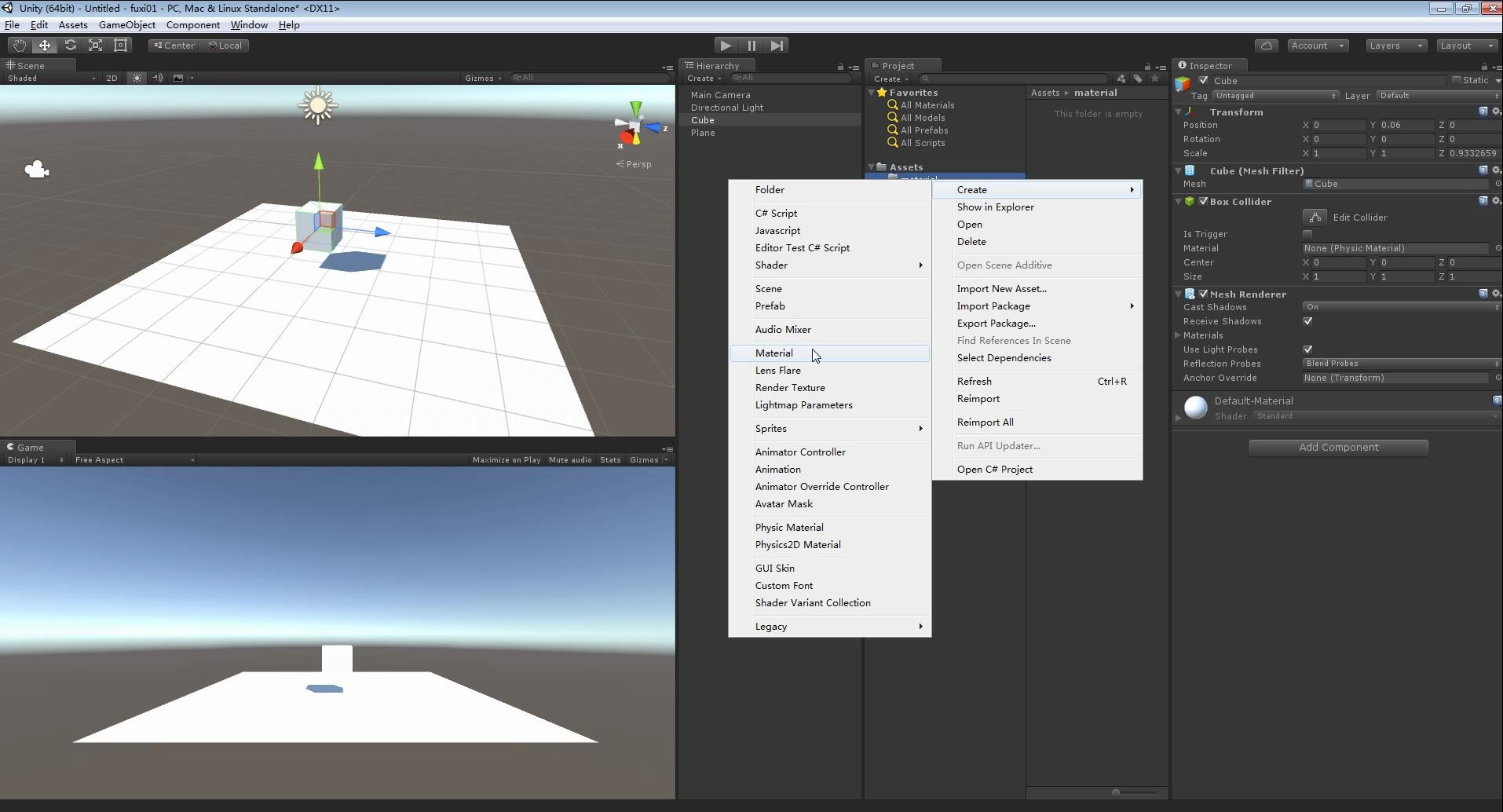 交互游戏设计与开发unity_02如何制作预制体（prefab）和添加重力组件及碰撞检测的用法_哔哩哔哩_bilibili