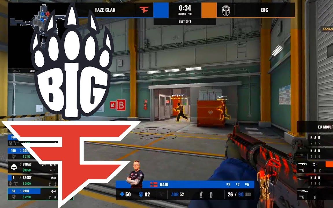 【CS_SUMMIT 6】FaZe vs BIG B03 决赛高光版_哔哩哔哩_bilibili