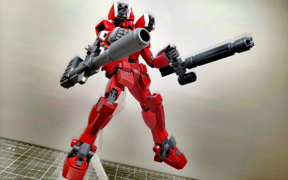 [万代]MGBF惊异红武士高达拼装过程_哔哩哔哩_bilibili