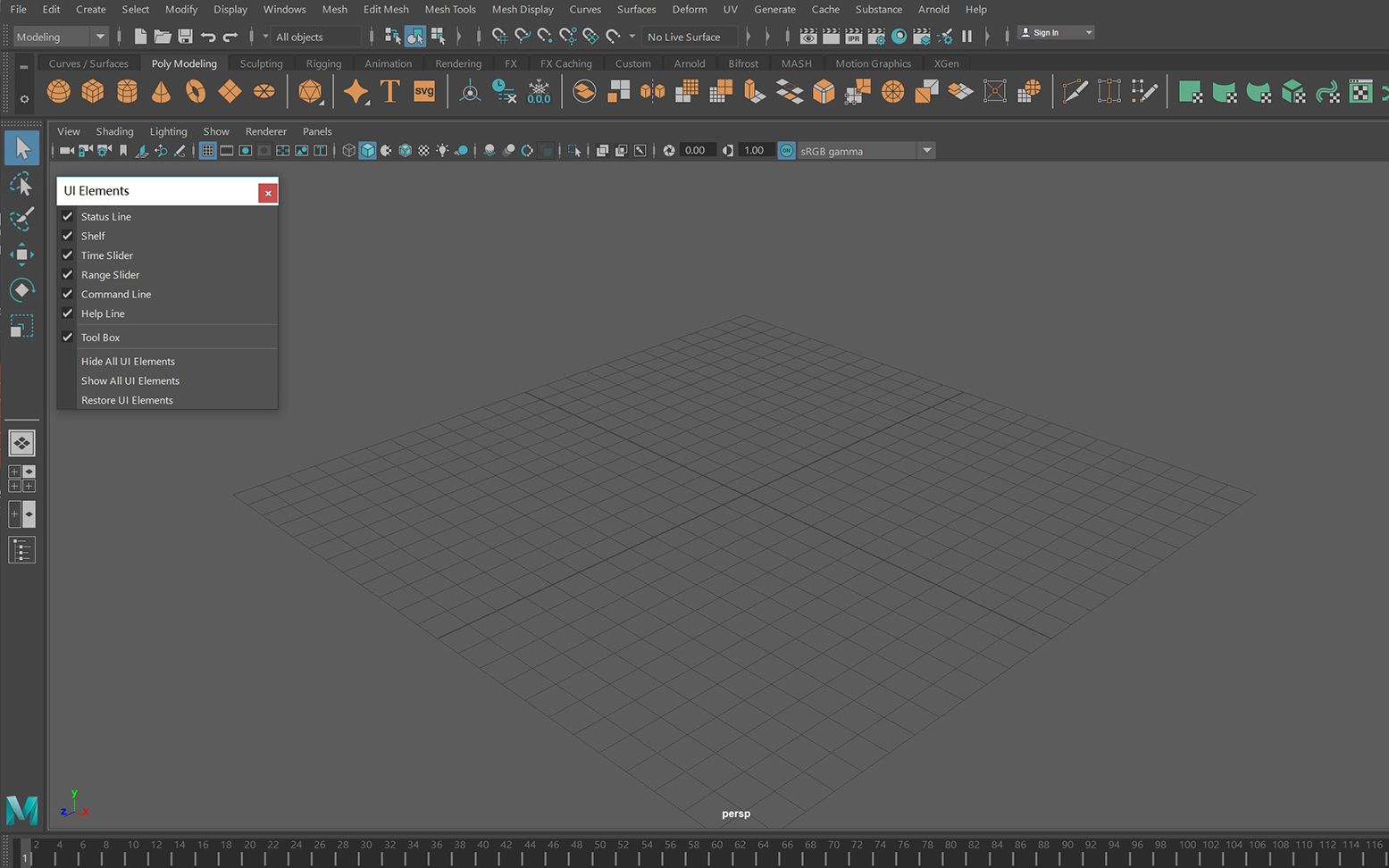 Maya基础教程：界面组成元素以及UI显示设置_哔哩哔哩_bilibili