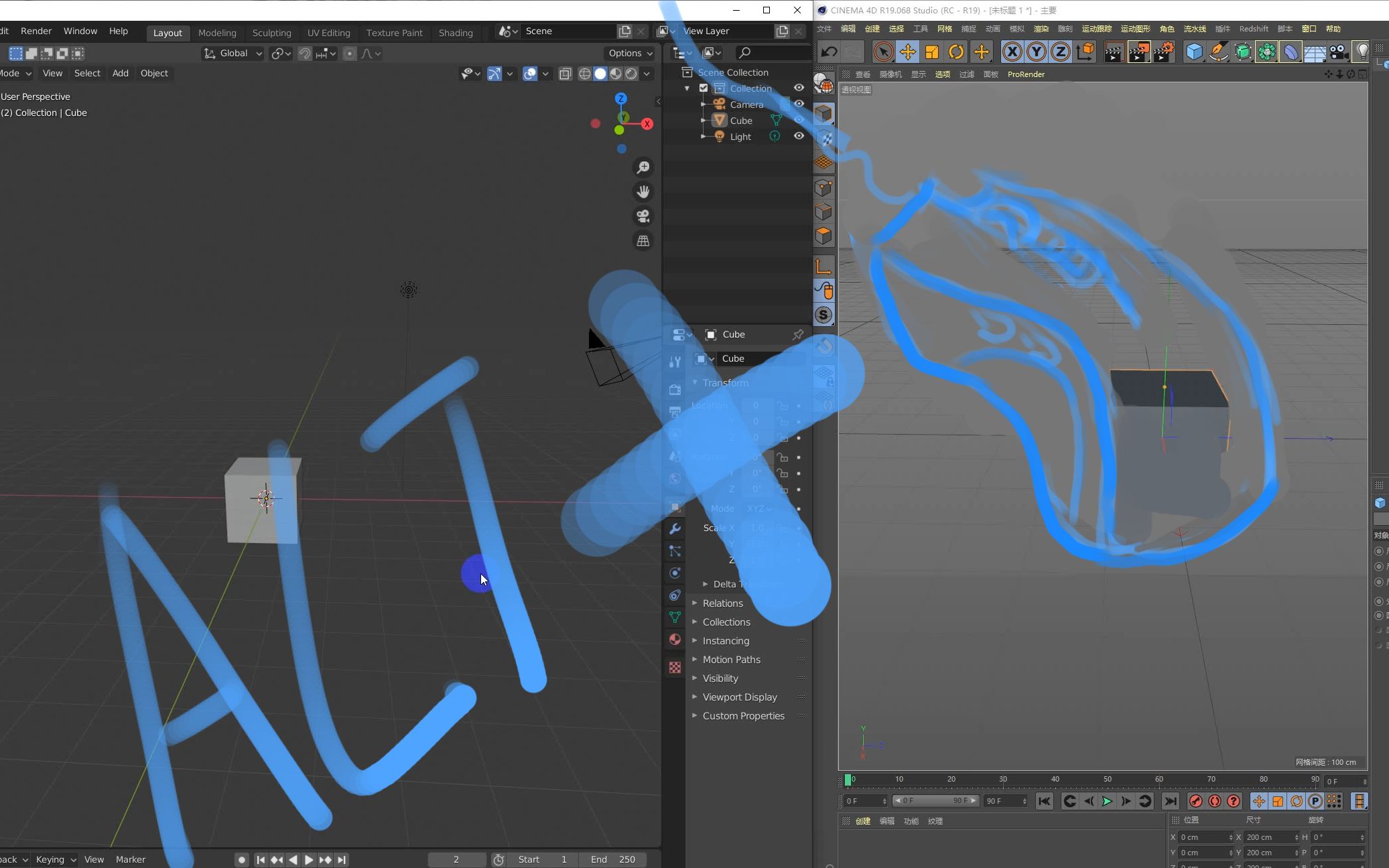 【Blender】视图操作方式c4d化_哔哩哔哩_bilibili