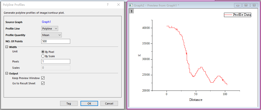 Origin插件：二维折线剖面图（Polyline Profiles） - 哔哩哔哩