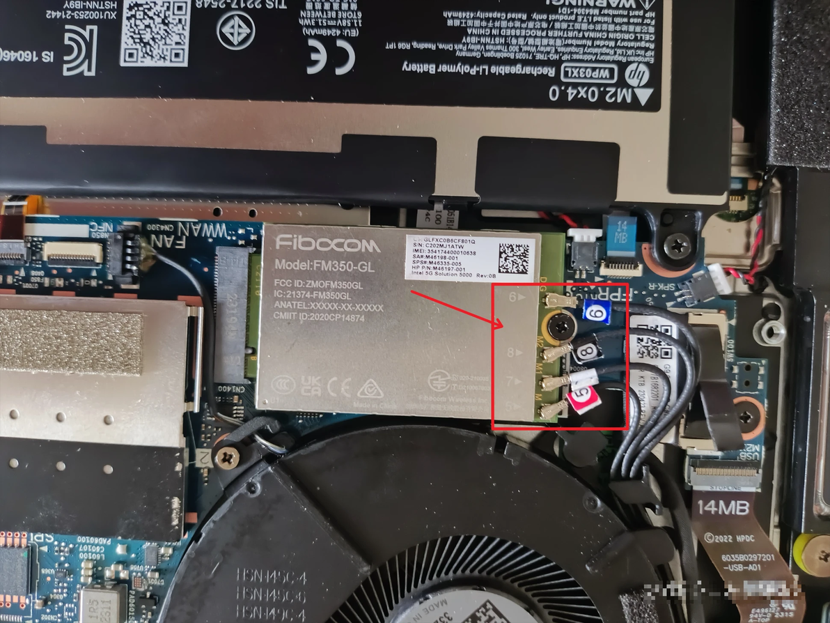 战X 2023 7940HS版本安装FM350-GL 5G模块 - 哔哩哔哩