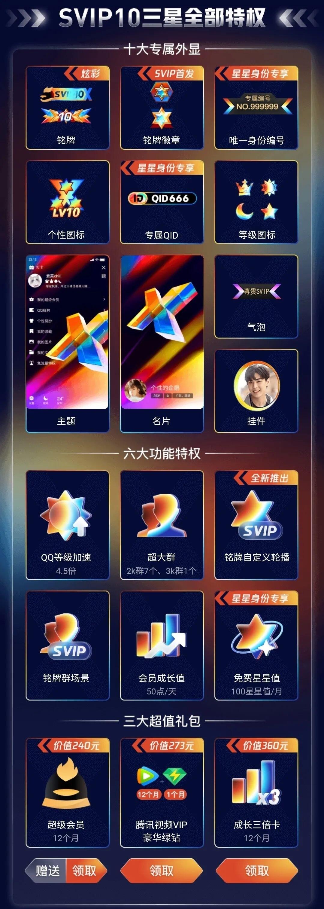 一图看懂腾讯「QQ SVIP10」至尊身份 - 哔哩哔哩