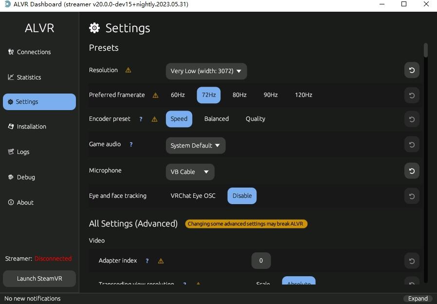 ALVR使用教程简介还有三大串流介绍 - 哔哩哔哩