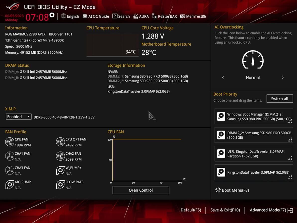 ROG Z790 APEX专属设置！ DDR5 24X2 8000+ BIOS设置分享~~ - 哔哩哔哩
