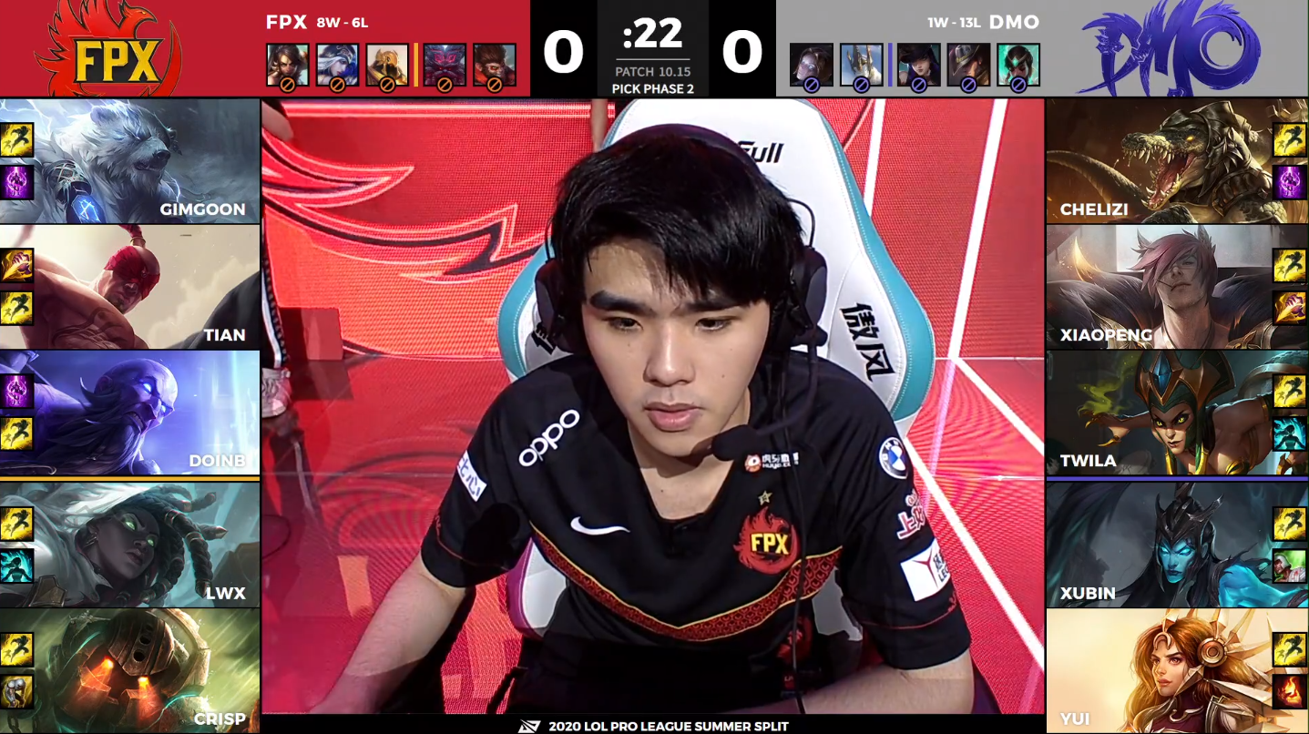 DMO输给FPX之后，xubin遭到观众质疑：不知道这是个推塔游戏？ - 哔哩哔哩