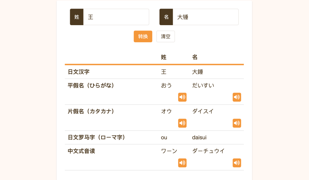 Name变换君 - 快速将你的名字翻译并转换成日文名字，包括日文汉字、片假名、平假名 - 哔哩哔哩