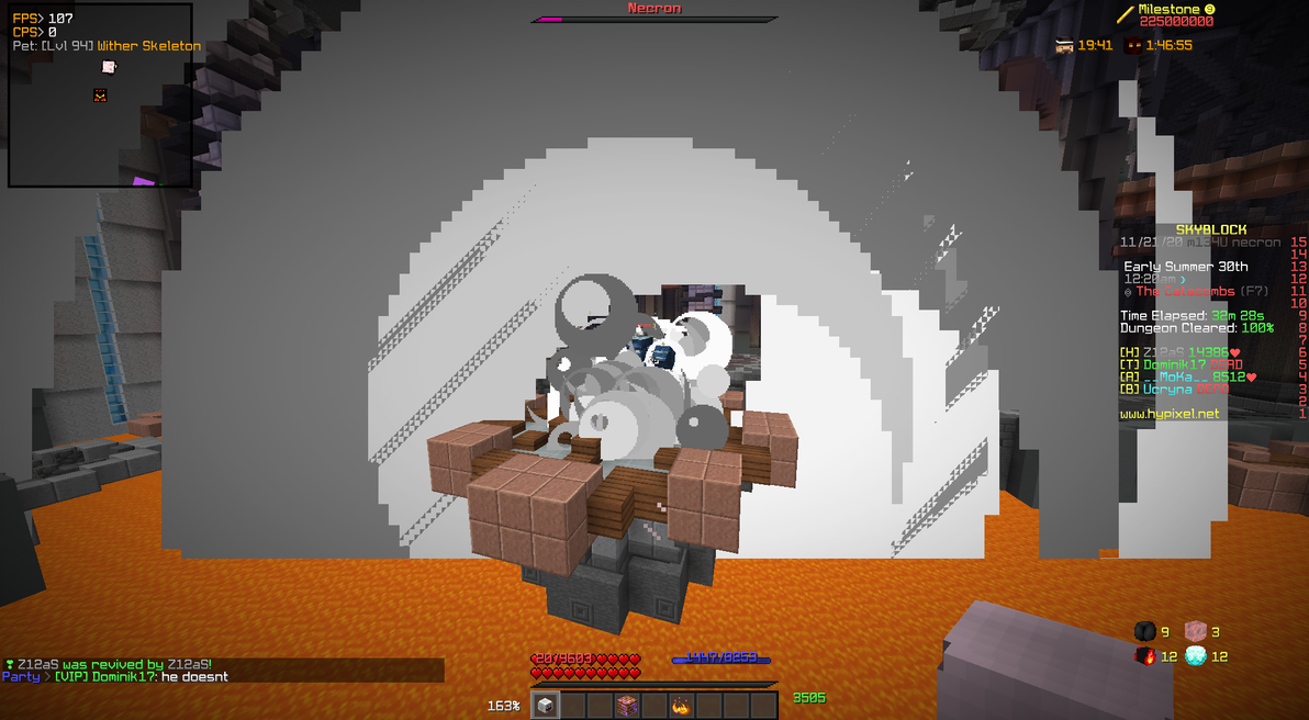 【Minecraft】Hypixel Skyblock 地牢Boss介绍之Necron - 哔哩哔哩