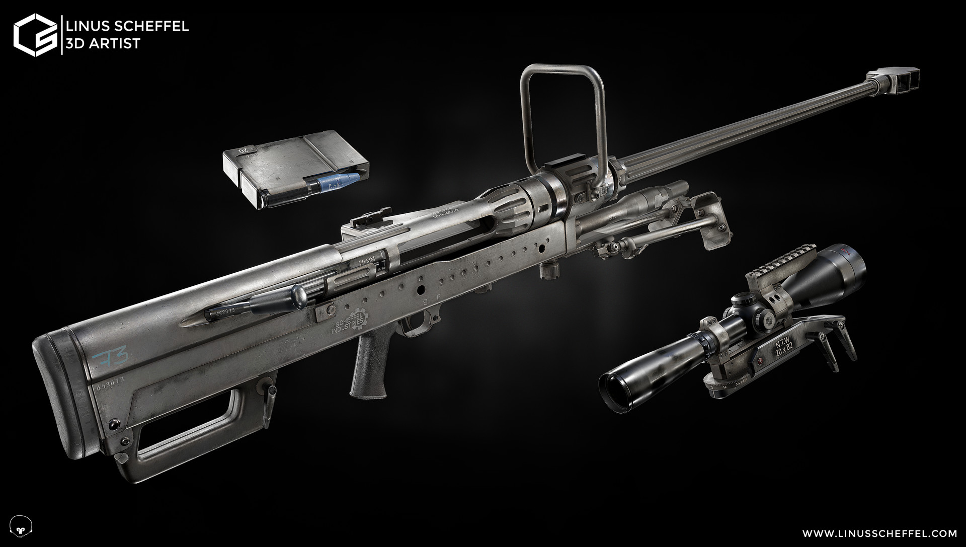 NTW-20-20mm反器材狙击枪 - 哔哩哔哩