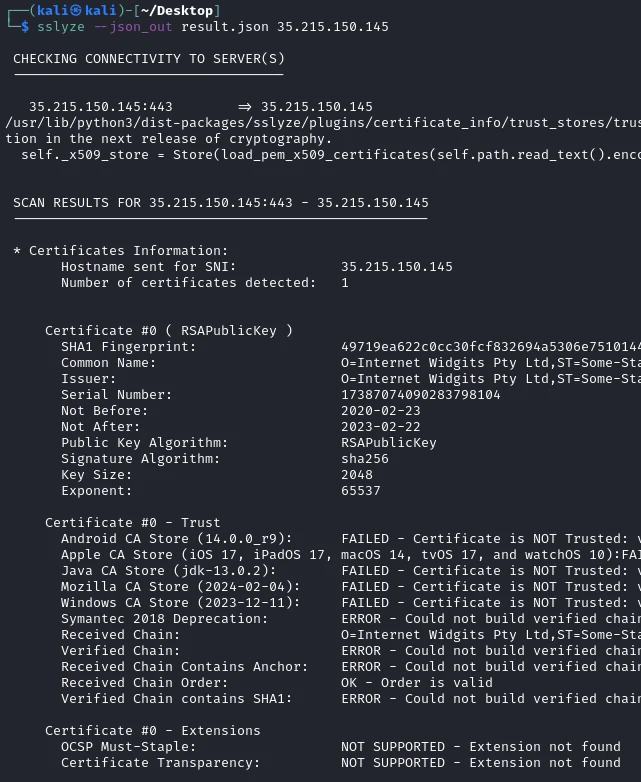 sslyze：一个快速而强大的SSL/TLS扫描工具！全参数详细教程！Kali Linux 教程！ - 哔哩哔哩