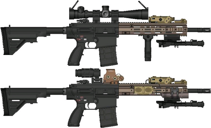 [轻武器科普] 图解德国HK417步枪 - 哔哩哔哩