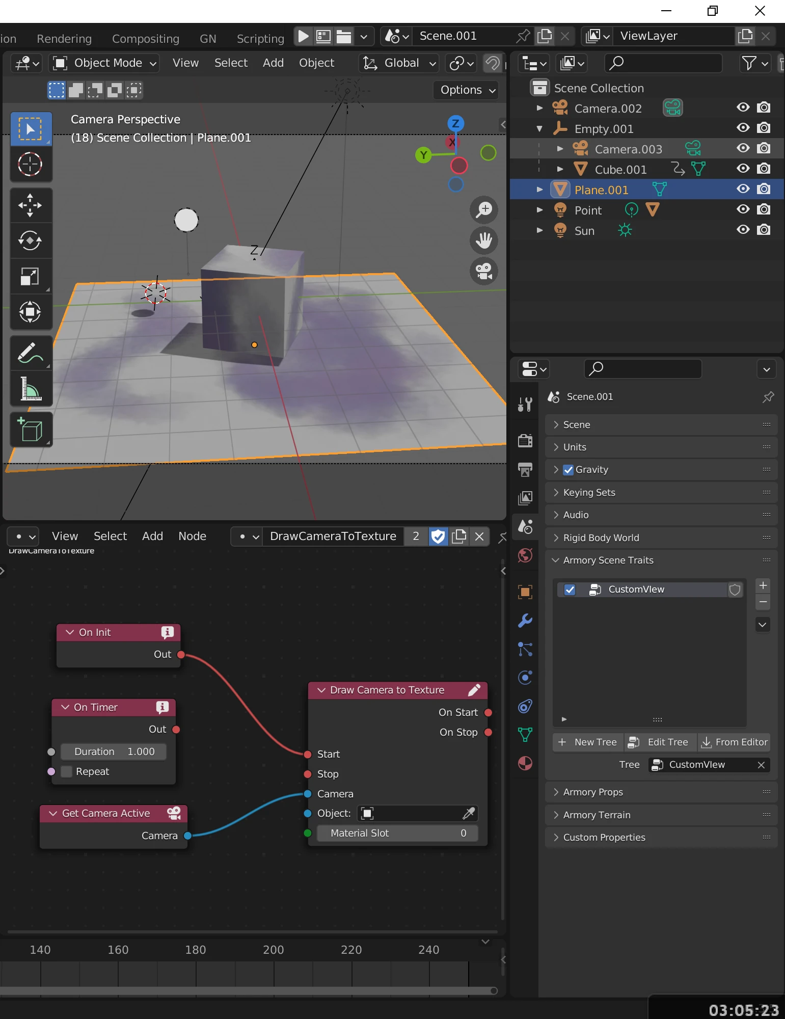 Armory3D: RenderTarget & Canvas UI - 哔哩哔哩