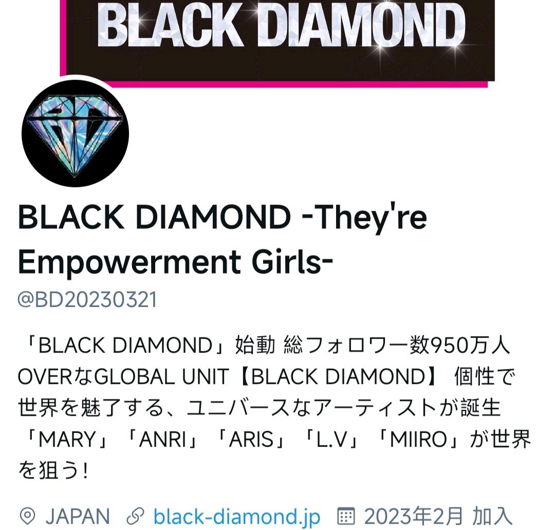 BLACK DIAMOND｜业界偶像团体出道，全网粉丝破950万 - 哔哩哔哩