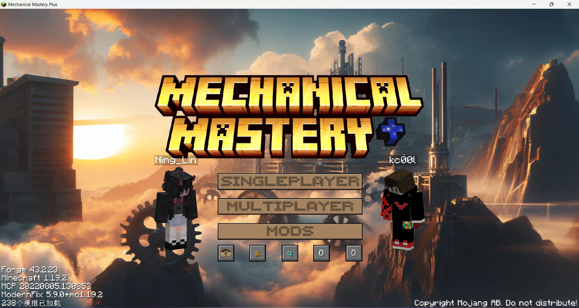 我的世界【Mechanical Mastery Plus - 保持更新】1.19.2汉化补丁-附下载地 - 哔哩哔哩
