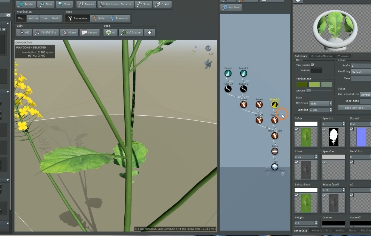SpeedTree学习笔记（案例01） - 哔哩哔哩