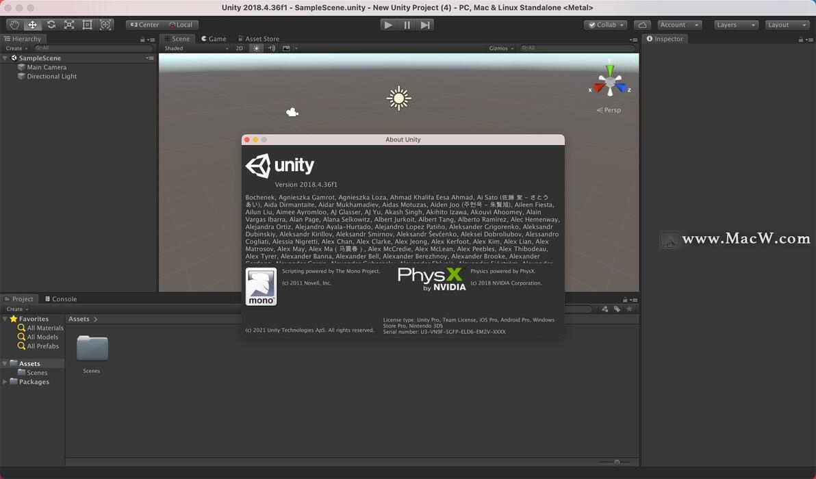 Unity Pro 2018 Mac(游戏开发工具)v2018.4.36f1激活版 - 哔哩哔哩