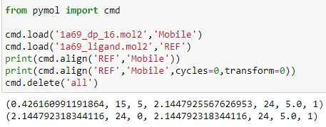 pymol的align计算RMSD - 哔哩哔哩