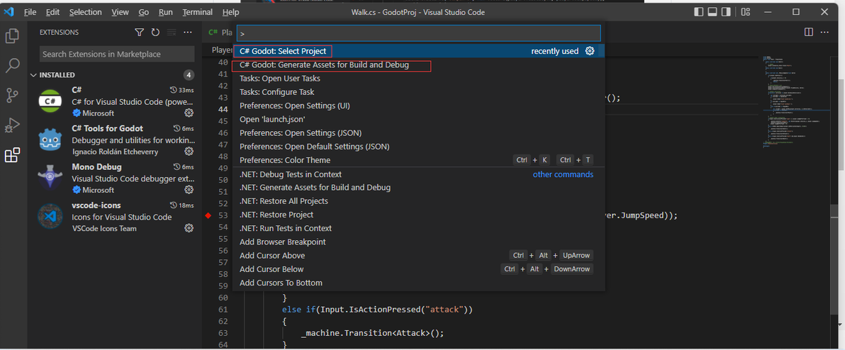 【Godot-mono 笔记】使用 vscode 编写/调试脚本 - 哔哩哔哩