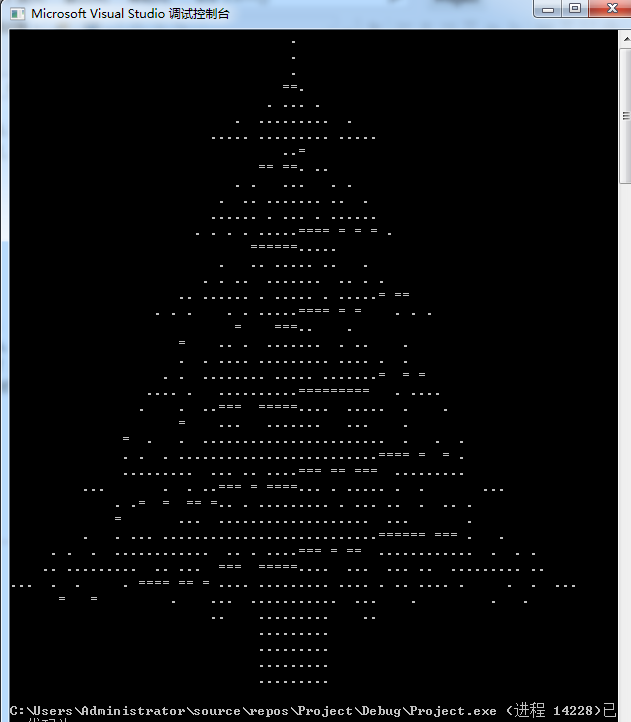 用C语言实现一个圣诞树！（超简单详细）全部源码分享 - 哔哩哔哩