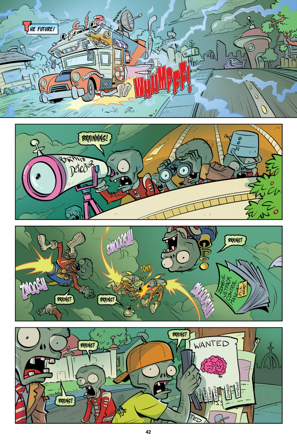 《Plants vs Zombies》（植物大战僵尸）漫画高清彩色电子扫描原版，合订本2 - 哔哩哔哩