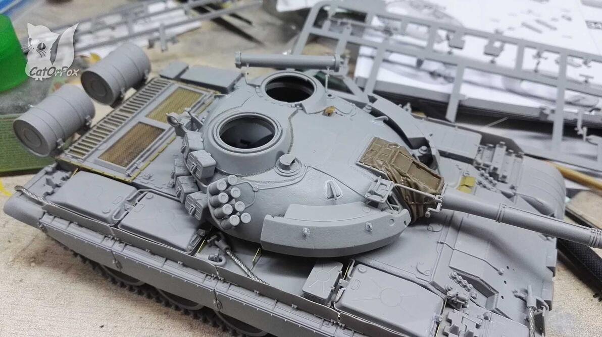 冷战钢铁眉毛——T55AM中型坦克 - 哔哩哔哩