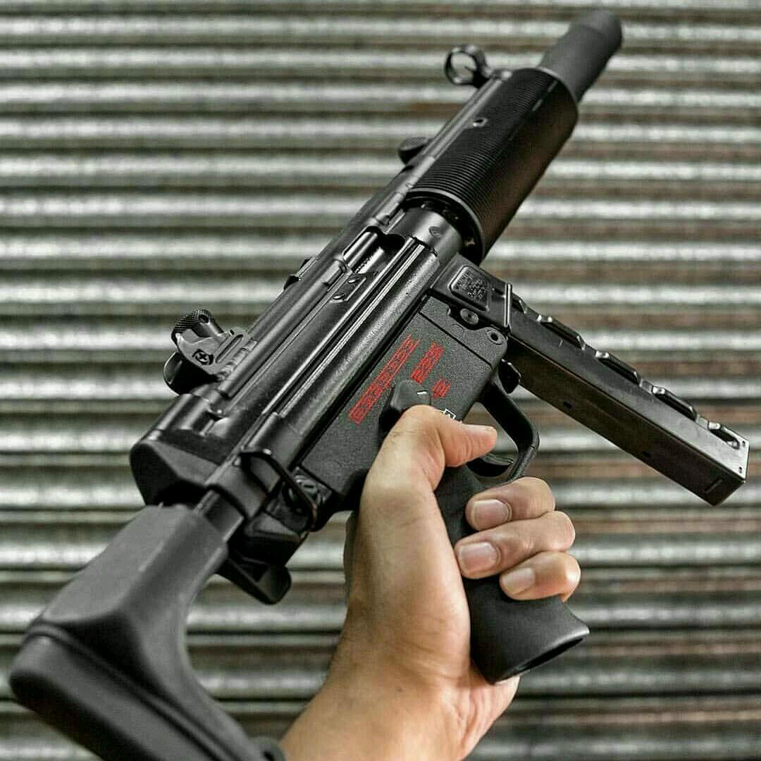 轻武器科普之H&K MP5SD冲锋枪 - 哔哩哔哩
