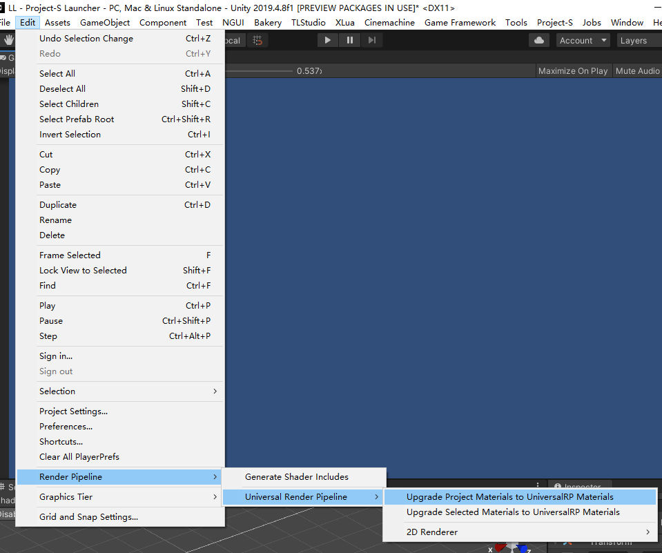 Unity3D项目升级URP（步骤及问题解决） - 哔哩哔哩