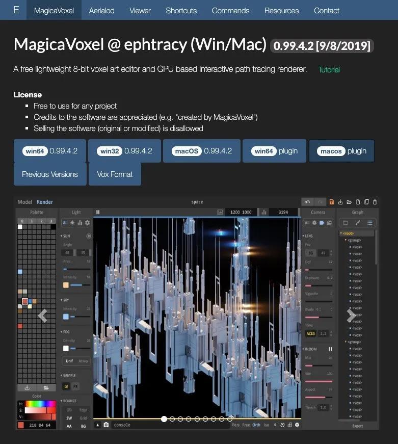 「MagicaVoxel 入门教程与案例演示」最简单的3D建模+渲染软件输出超带感的图 - 哔哩哔哩