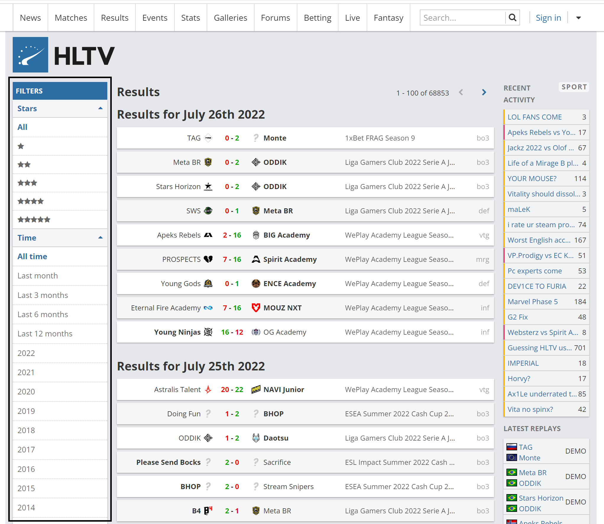 【CS】HLTV保姆级使用教程【上】 - 哔哩哔哩